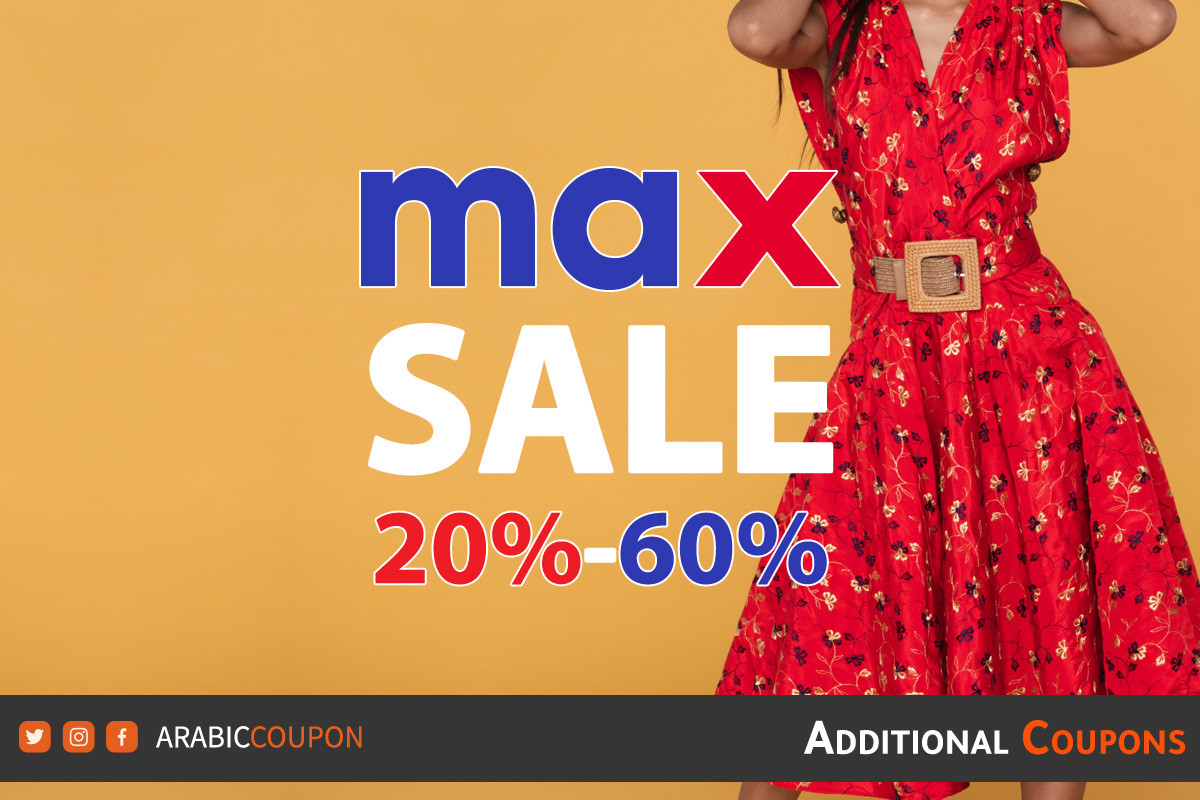 60% Max Fashion Sale in Egypt with 20% promo code "AU1"
